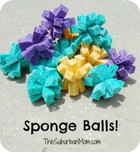Sponge Balls ~ Summer Kids Craft - TheSuburbanMom