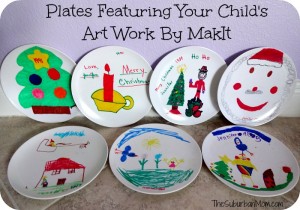 Gift Idea: Plates Featuring Your Child's Art Work By MakIt - TheSuburbanMom