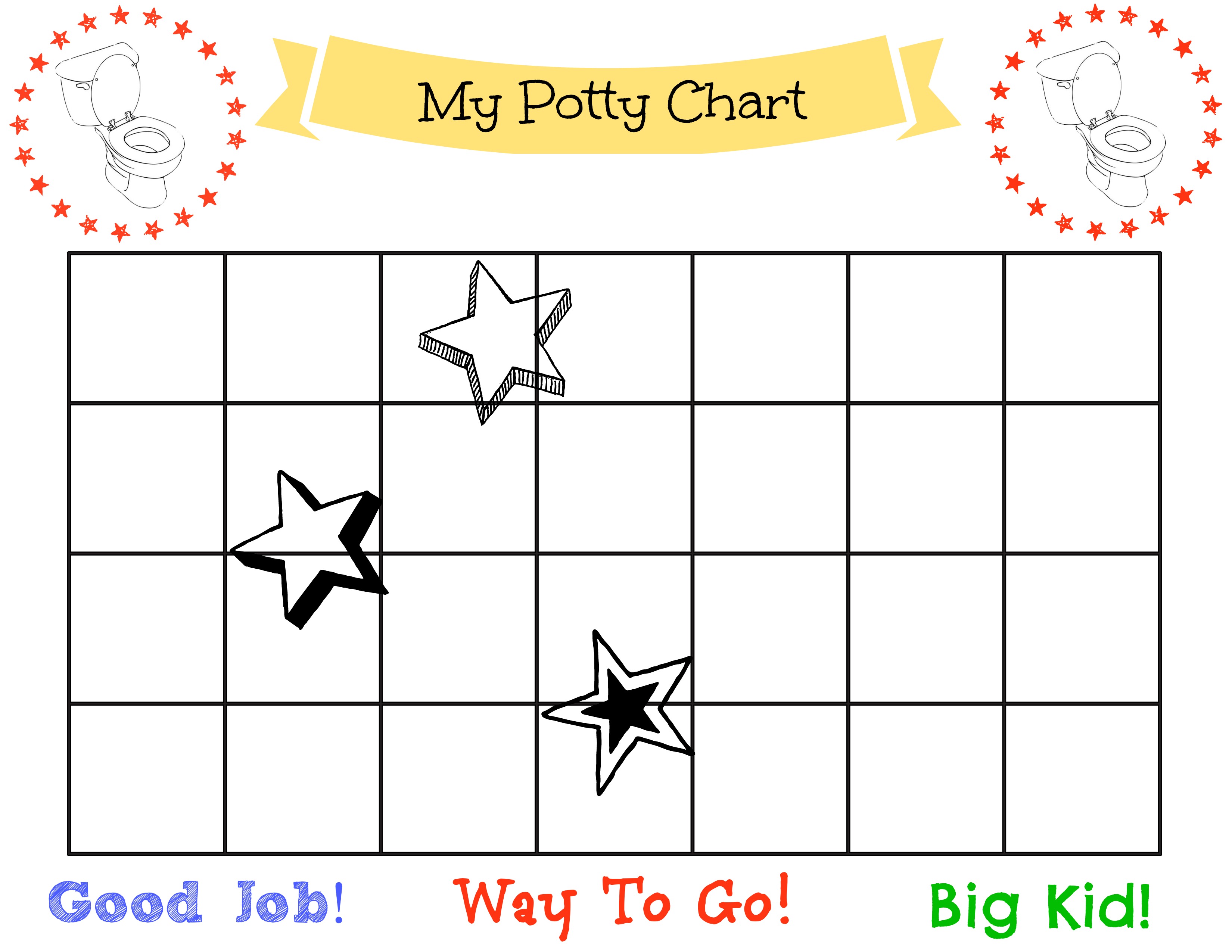 Free Printable Potty Training Chart Free Printable Templates