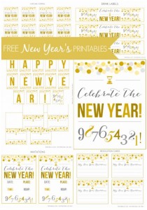 10 New Year's Eve Free Printables