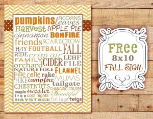 17 Free Fall Printable Signs