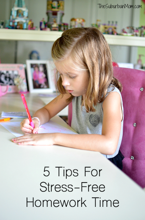 5 Tips For Stress-Free Homework Time