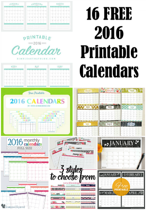 15 Free Printable 2015 Calendars