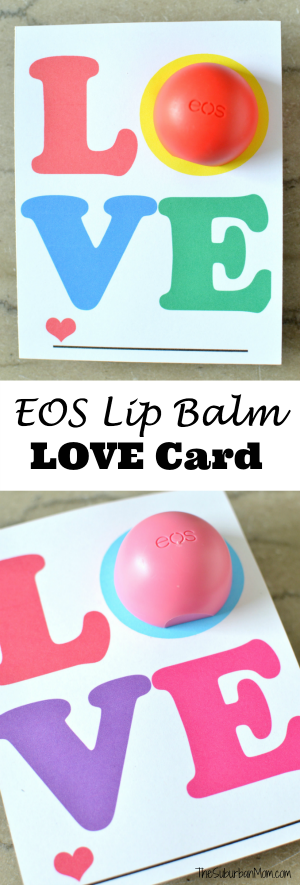EOS Lip Balm Love Card Printable