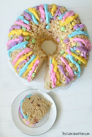 Easter Rice Krispies Treat Cake Recipe
