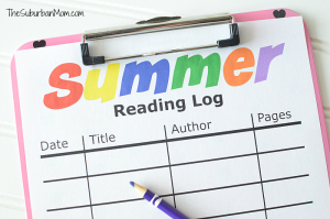 Kids Summer Reading Log Printable