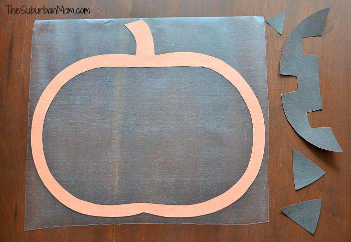 Pumpkin Sun Catcher Kids Craft Halloween Decoration