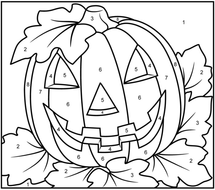 Sheenaowens Color By Number Halloween