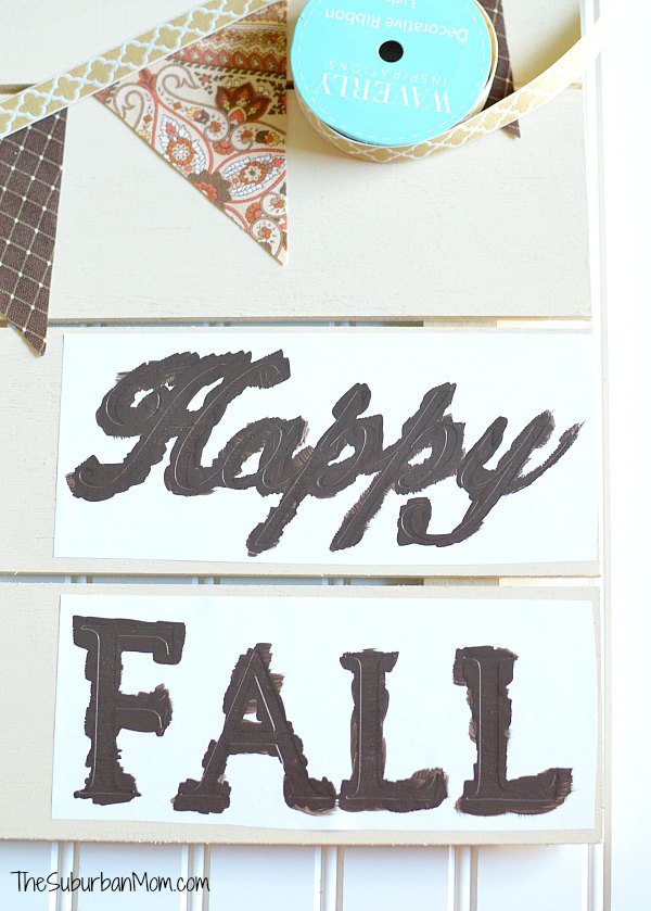 DIY Fall Pallet Sign Tutorial - The Suburban Mom