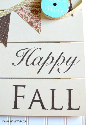 DIY Fall Pallet Sign Tutorial - The Suburban Mom