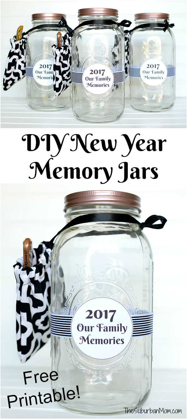 New Year Memory Jar Printable - The Suburban Mom