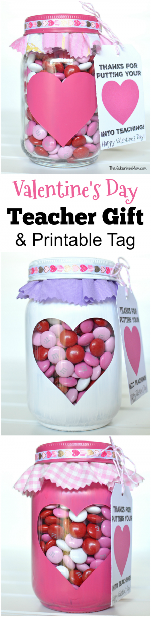 Valentine's Day Gift For Teachers And Printable Gift Tag - The Suburban Mom