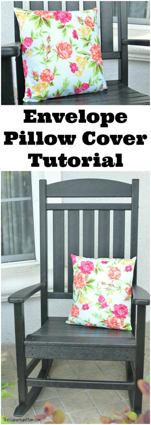 DIY Envelope Pillow Tutorial - Step By Step Photos - The Suburban Mom