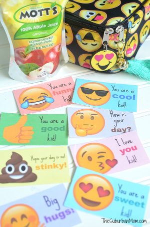 Back To School With Emoji Lunch Box Notes - The Suburban Mom