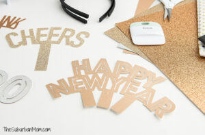 DIY New Year's Eve Headbands With Free SVG File