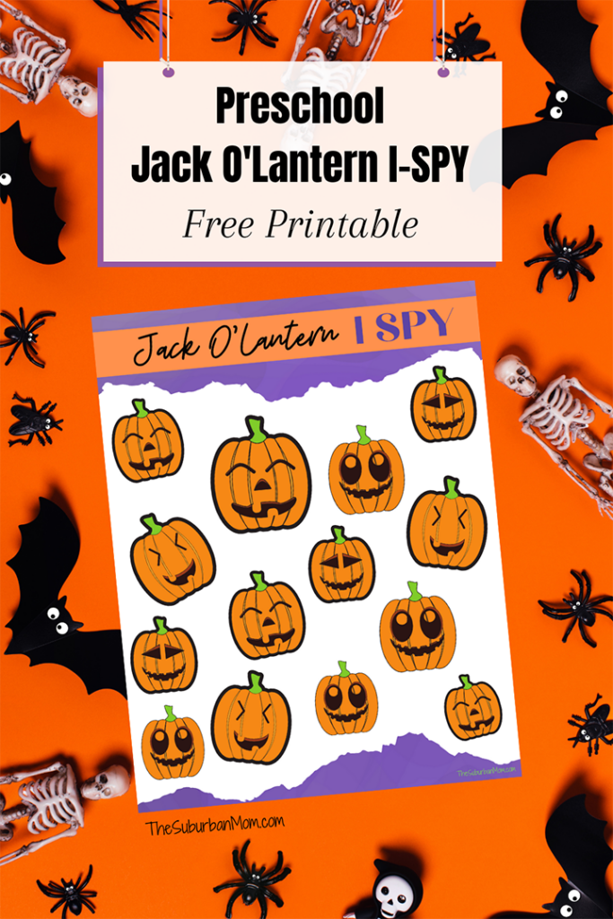 Halloween Jack O'Lantern I-Spy Printable - TheSuburbanMom