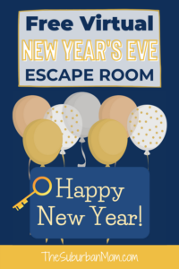 New Year's Eve Virtual Escape Room For Kids - The Suburban Mom