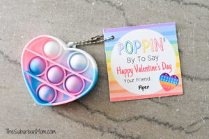Pop It Valentine's Day Card Free Printable - The Suburban Mom