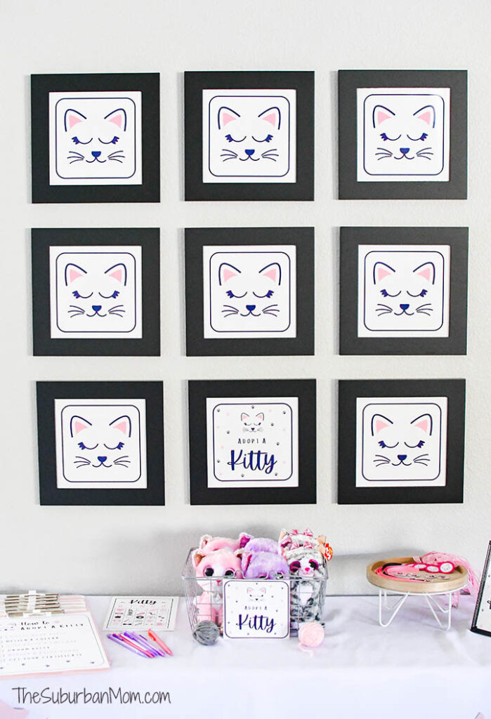 Cat Adoption Birthday Party Ideas, Printables, Favors And More