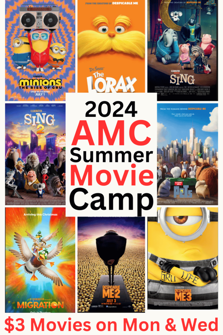 2024 AMC Summer Movie Camp $3 Kids Movies - TheSuburbanMom